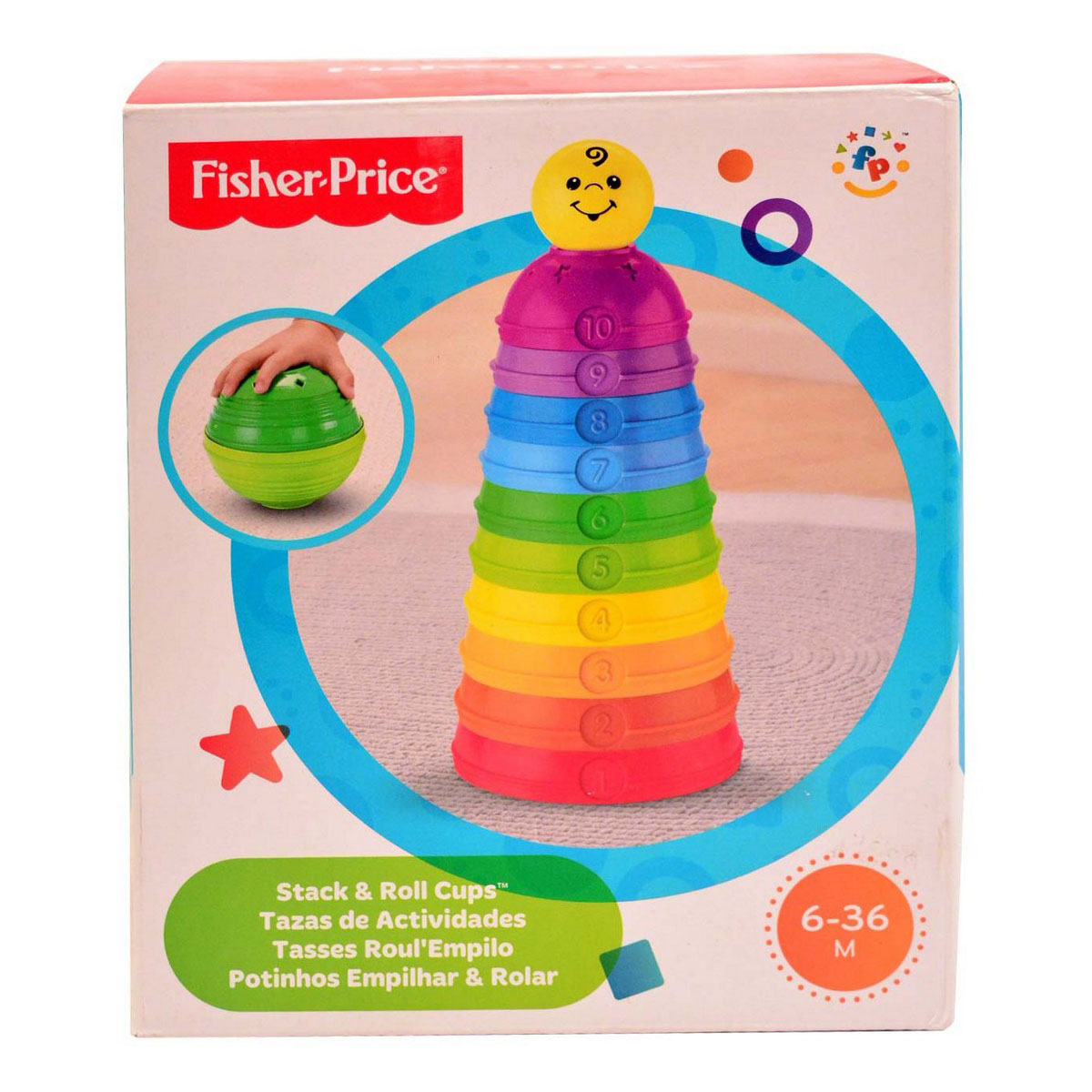 Fisher Price Brilliant Basics Stack and Roll Cups